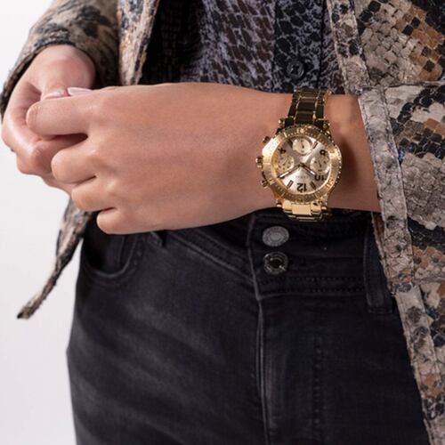Reloj Guess GW0465L1 correa de acero inoxidable color dorado