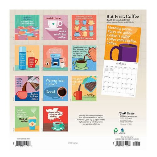 2023 Coffee Square Calendario
