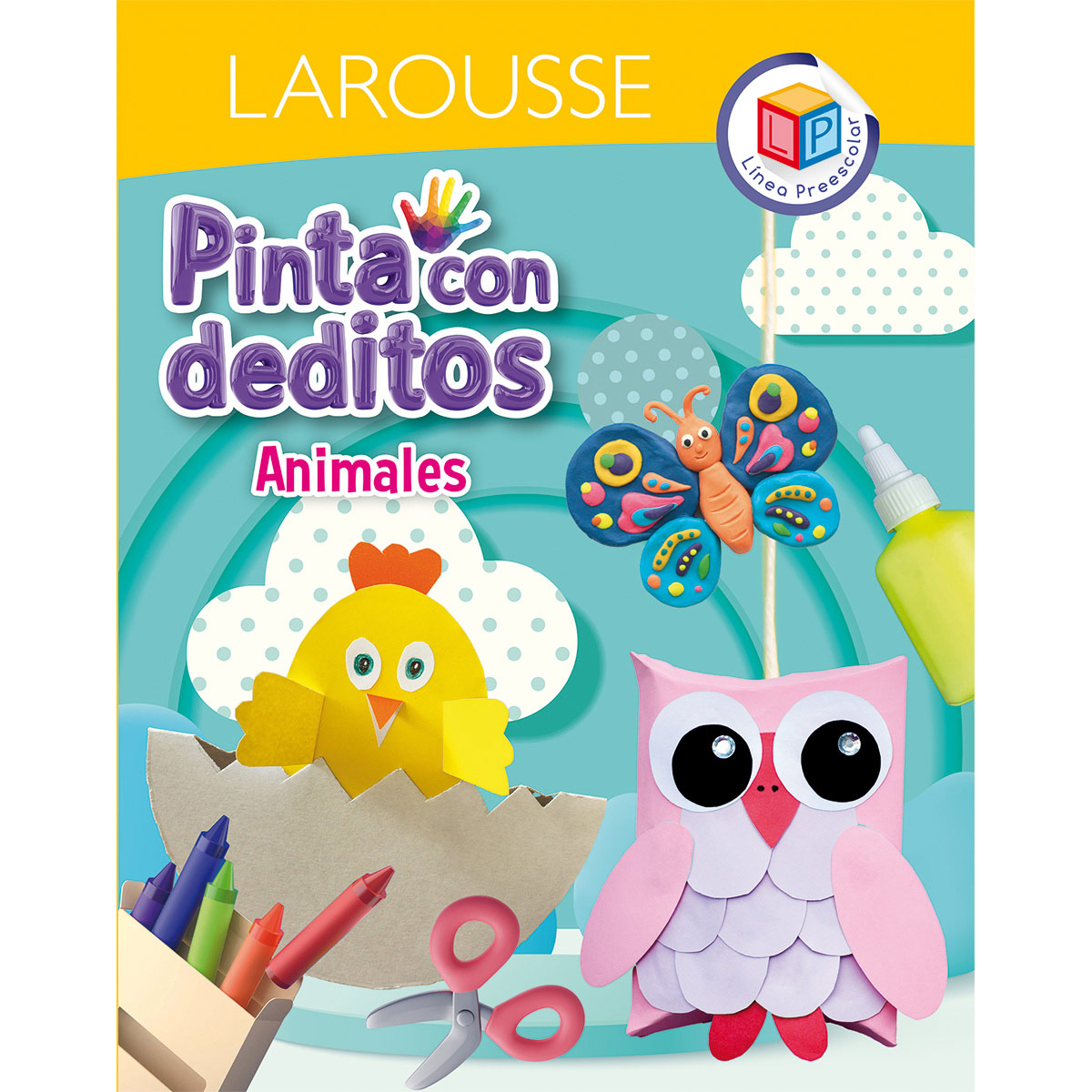 Pinta con deditos. Animales