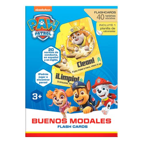 Flash Cards Buenos Modales y Prácticas Paw Patrol