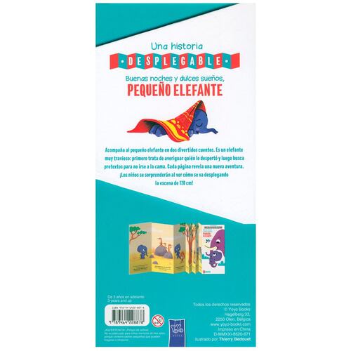 Buenas noches y dulces sueños, pequeño elefante