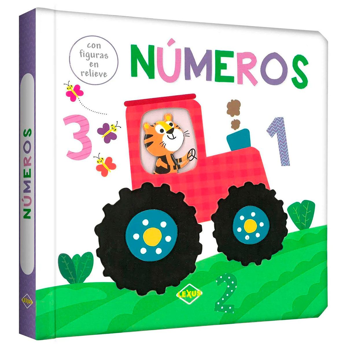 Números con figuras en relieve