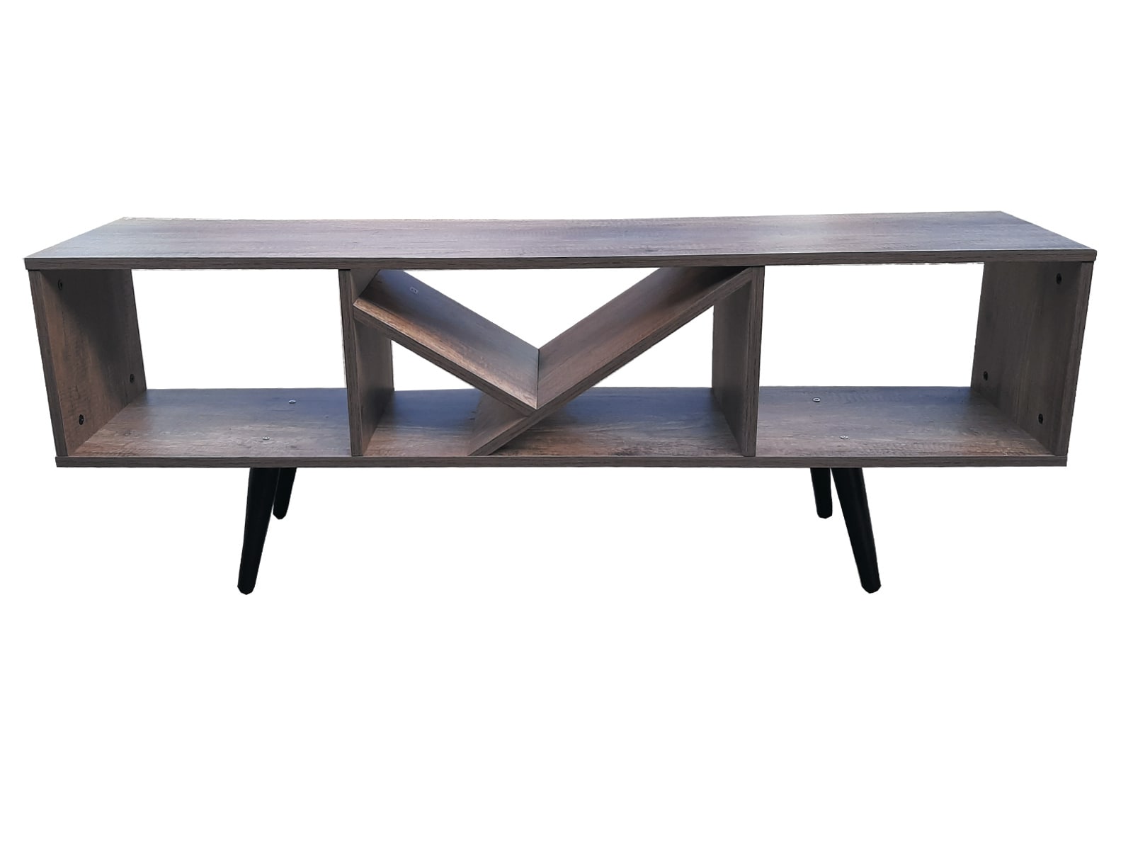 Rack Centro De Entretenimiento Smart Hogare, Para Tv 55 Elegante e Inteligente Rustik Wood