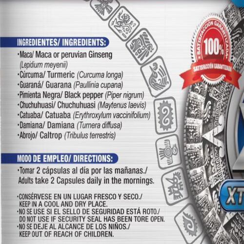 Vigorizante masculino, Próstata Sana, Xtraforce 100% Garantizado Frasco 120 Cápsulas