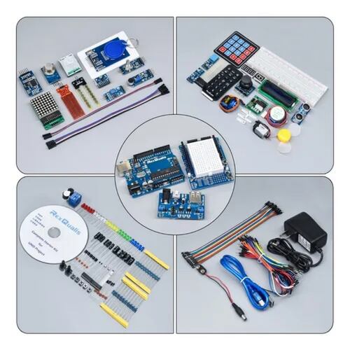 Kit Compatible C/ Arduino Uno R3 Con Español Tutorial.