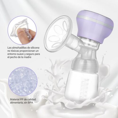 Extractor De Leche Inalambrico Portatil Morado