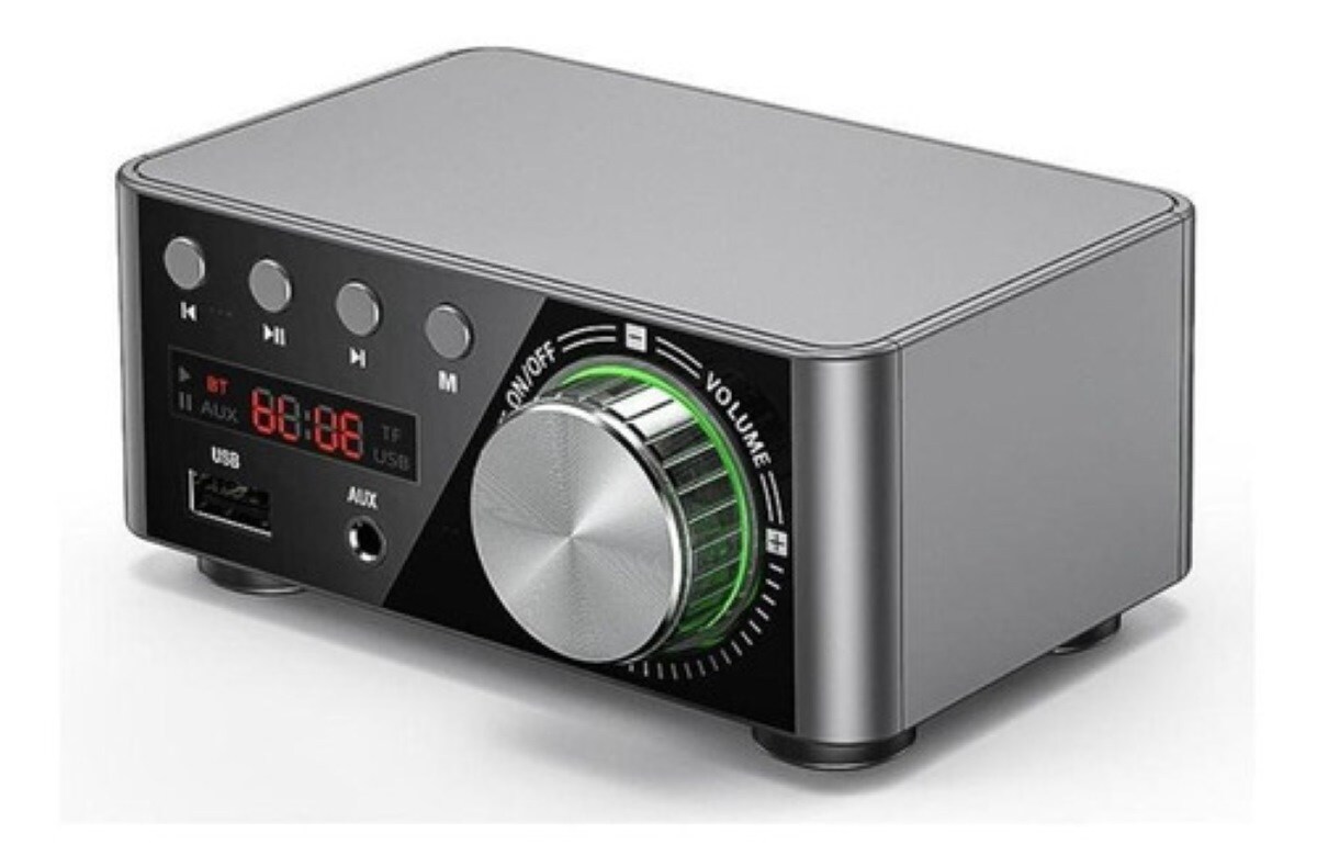 Amplificador Receptor D/audio Inalámbrico Bluetooth 5.0 100w