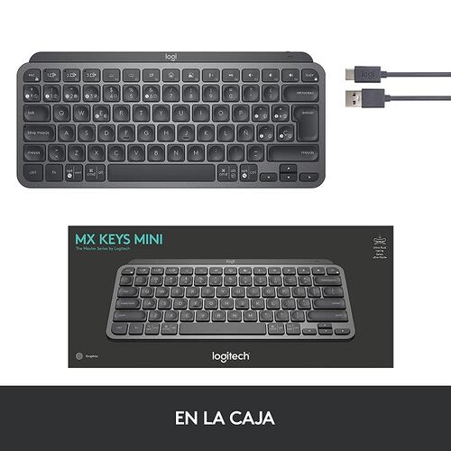 Teclado Logitech MX Keys Mini Iluminado Inalambrico Bluetooth ...
