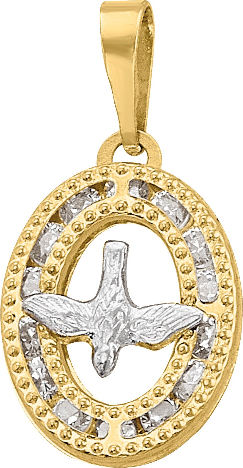 Medalla Espíritu Santo Oval 10K - 3718