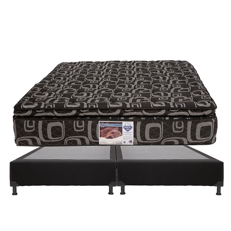 Colchón King Size Spring Air Morgan Con Box Negro