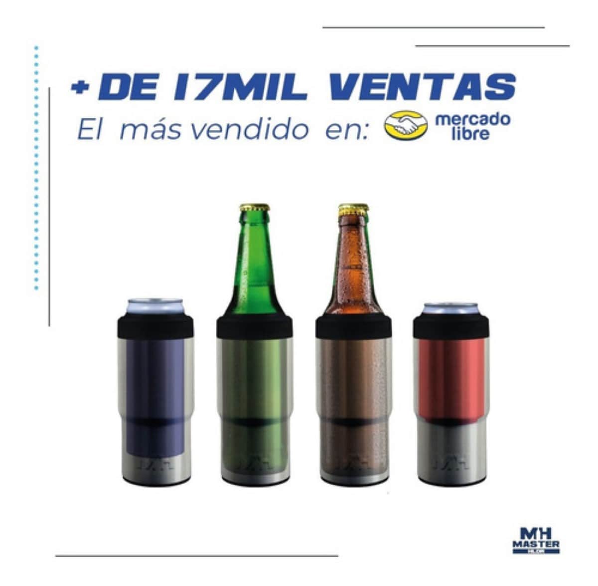 Porta Latas Porta Botellas 4 En 1 Anti Caida Negro