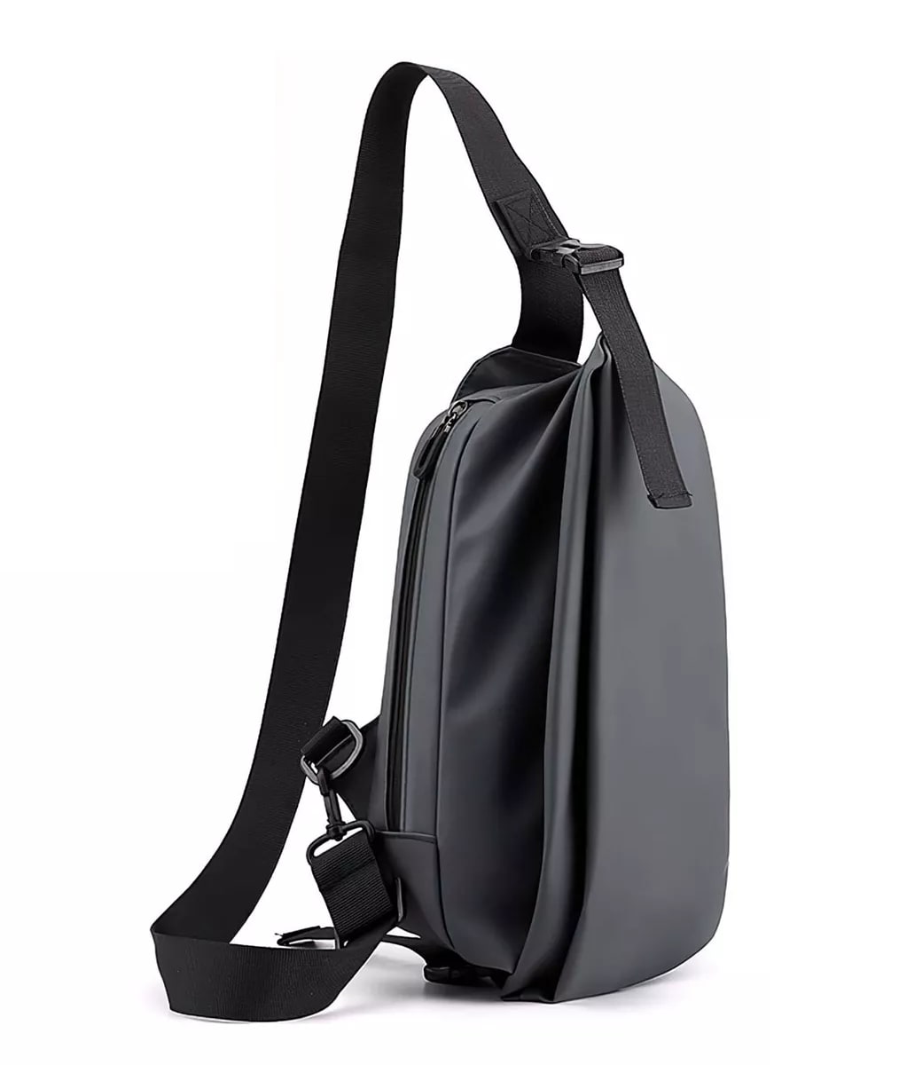 Pechera Impermeable Multifunción Cruzada Hombro Gris