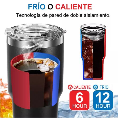 Vaso termino portatil Negro