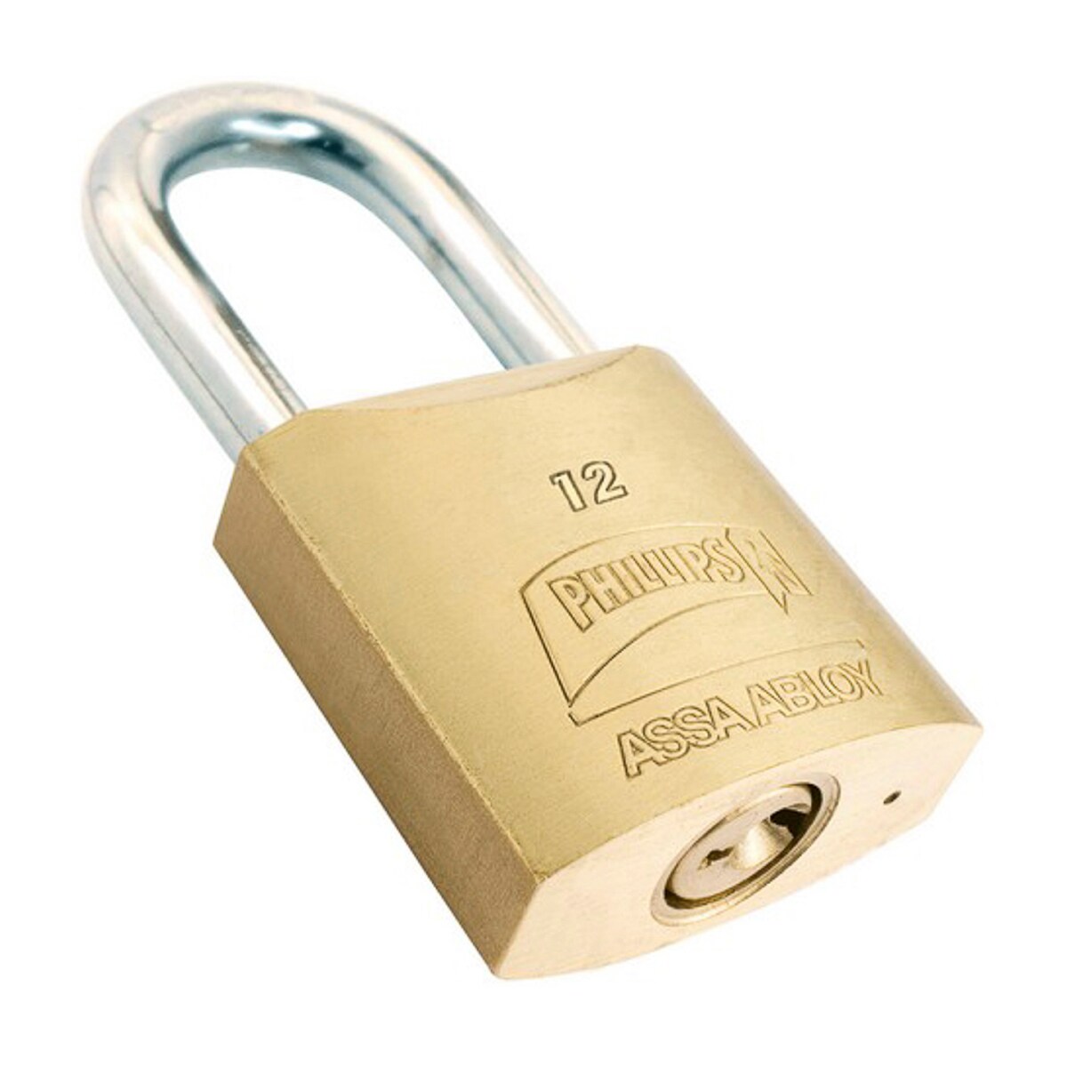 Candado Laton 38Mm Gancho Largo Phillips