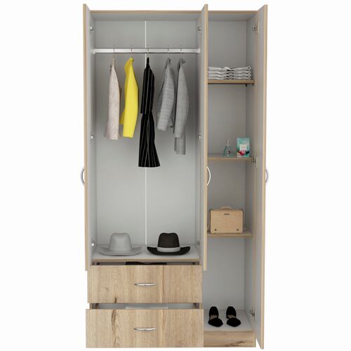 CLOSET ARMABLE MODELO AUSTRAL 3P COLOR DUNA EXCELSIOR.