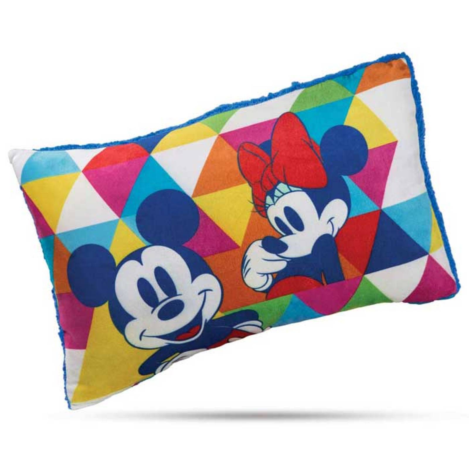 Almohada Mickey Poliester Estandar Microfibra Azul Concord.