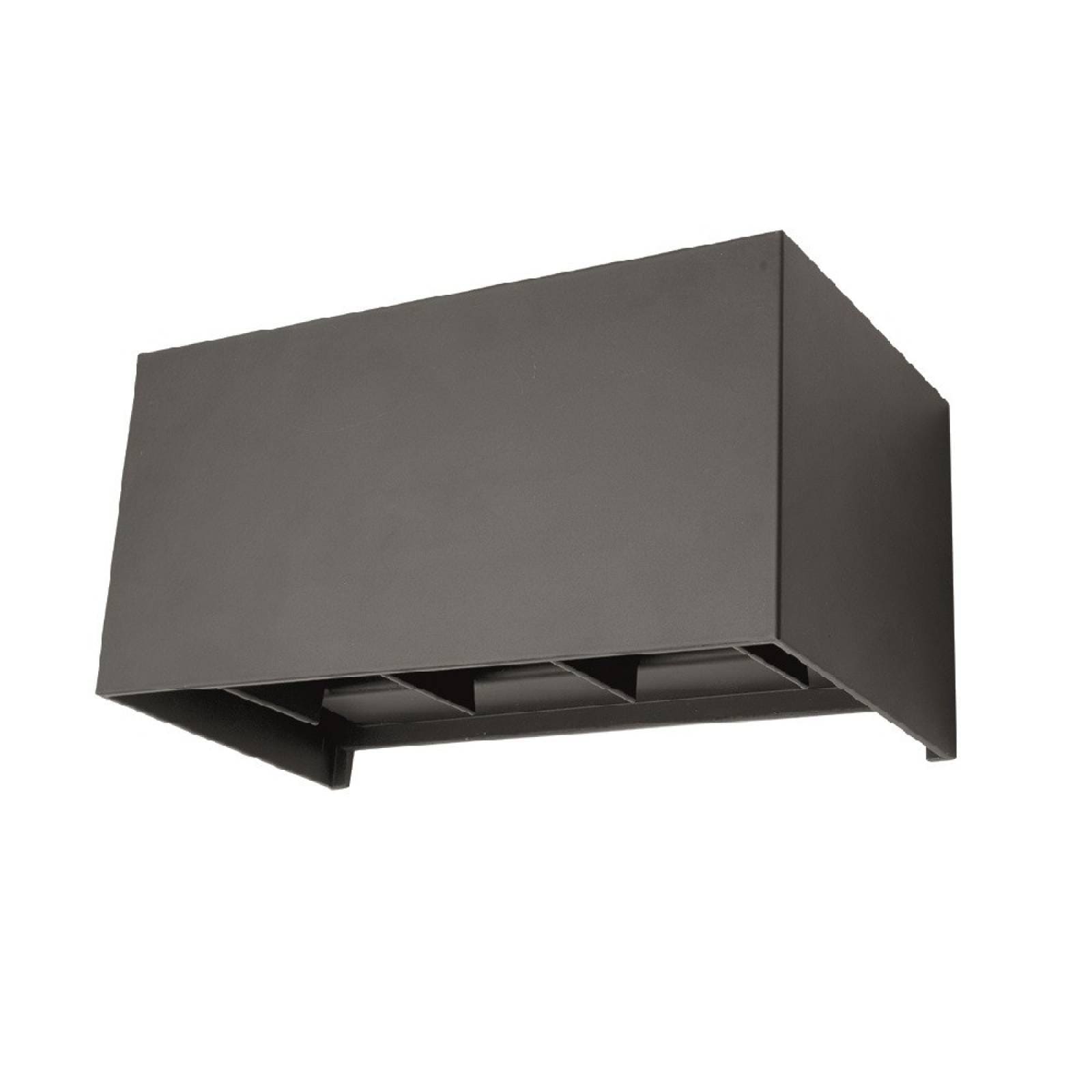 Arbotante Pared Interior Exterior Cubo Negro LED30 Maxxi.
