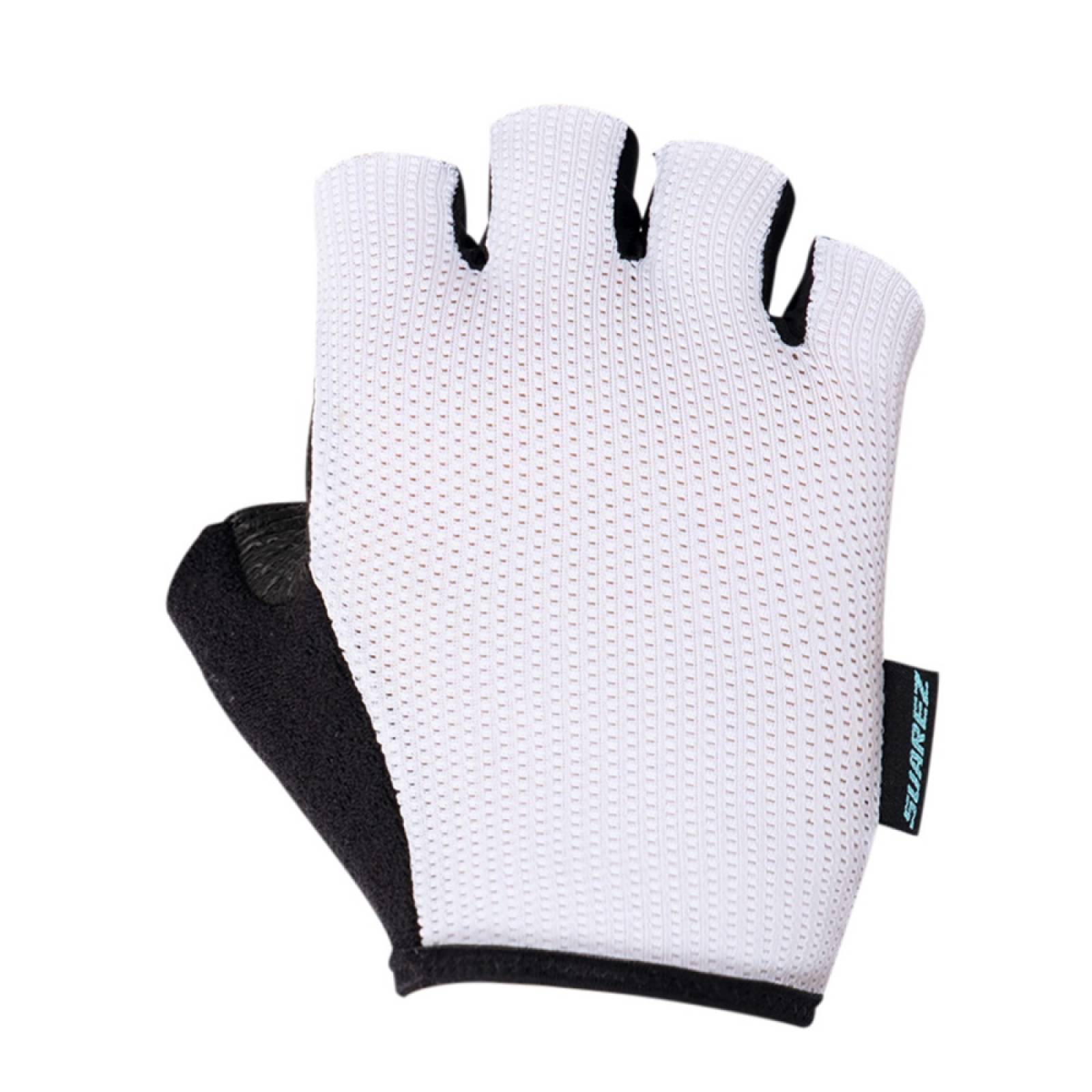 Guantes P/Ciclistas Sallow White Corto Blanco Suarez