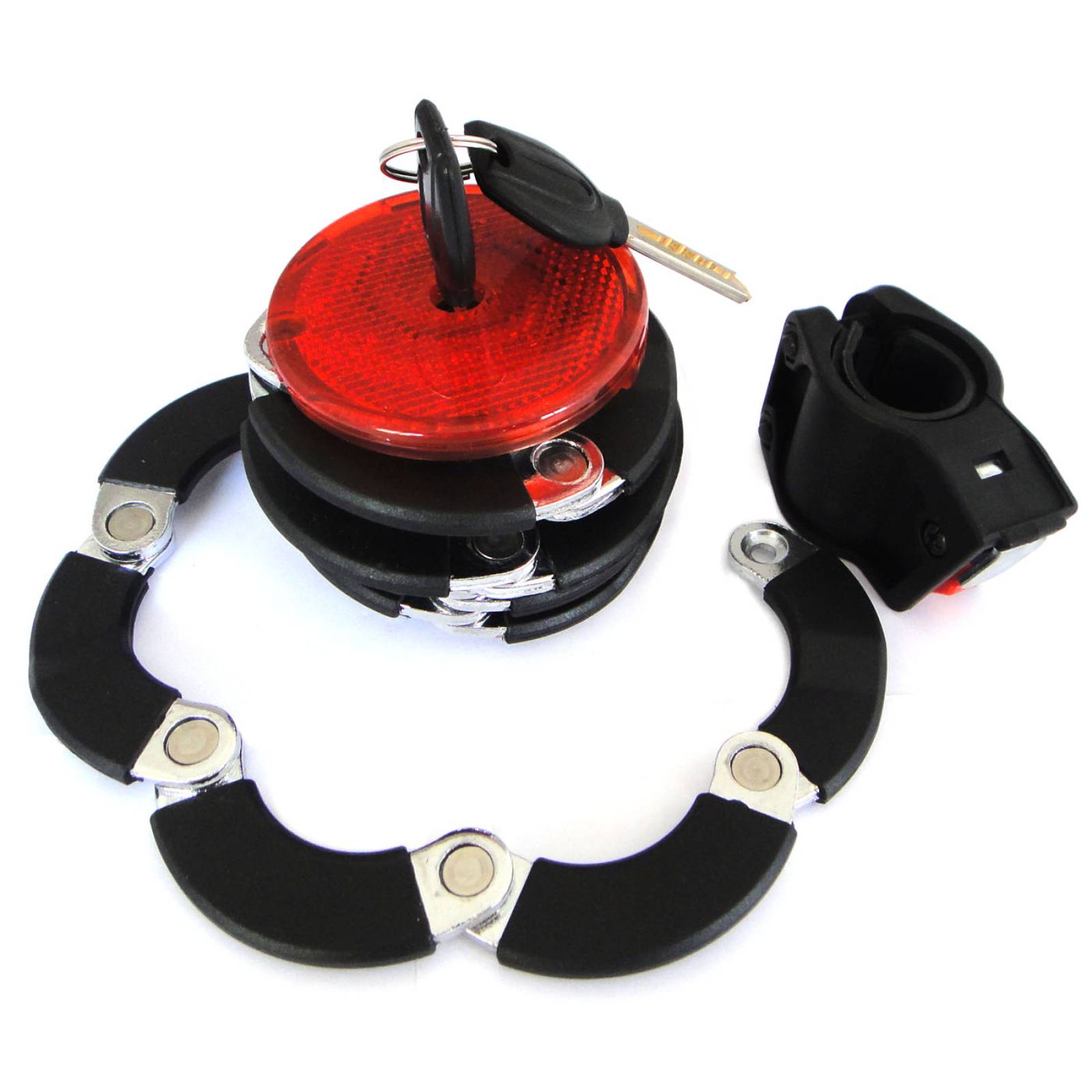 Candado BENOTTO TY3873 Plegable Circular 79x60.5mm 2xLlaves Negro