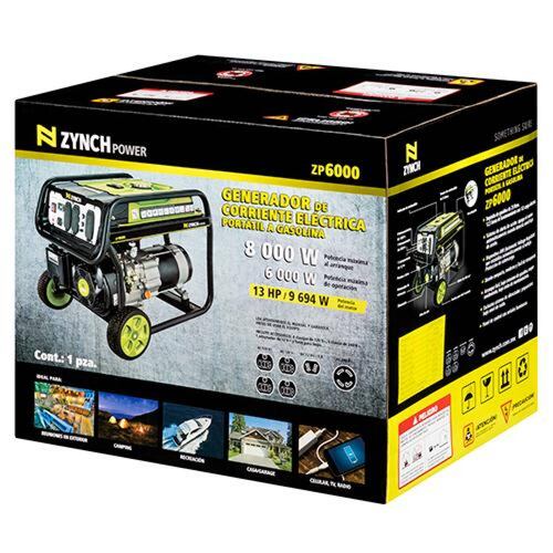 Generador eléctrico a gasolina Zynch 8000 W 13 HP