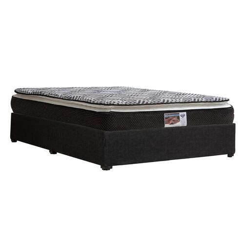 Colchón Spring Air Omega Queen Size con Base Cama Dicasa Belt Negro ...