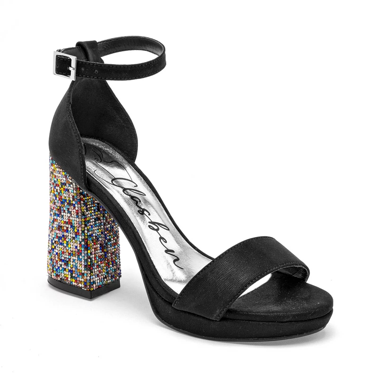 ZAPATILLA CON PULSERA Clasben INDIRA Color Negro PARA Mujer Tx7