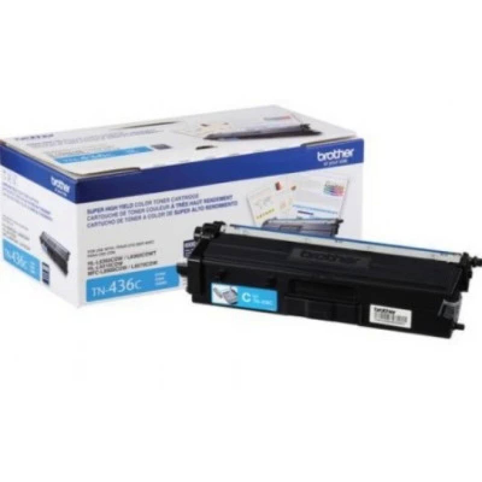 Tóner BROTHER TN436C - 6500 páginas, Cian