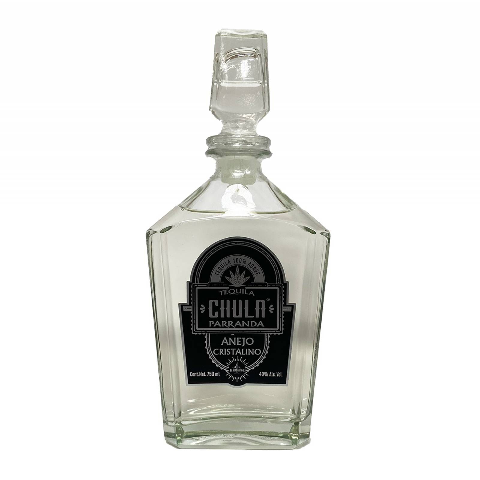 Tequila Chula Parranda Añejo Cristalino 750 Ml