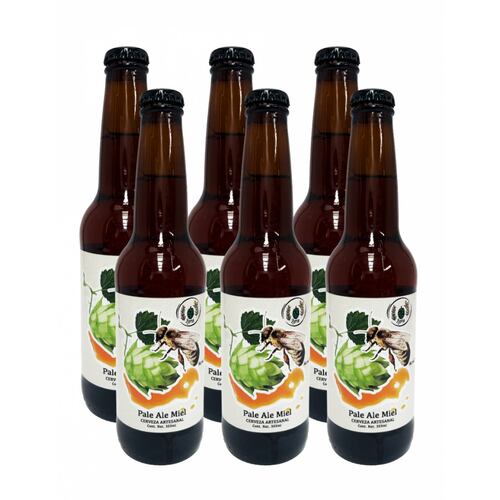 Six Pack Cerveza Miel Monofloral de Mango Pale Ale 355 Ml