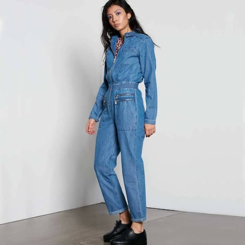 Overol/jumper casual dama azul Holly Land modelo 2408