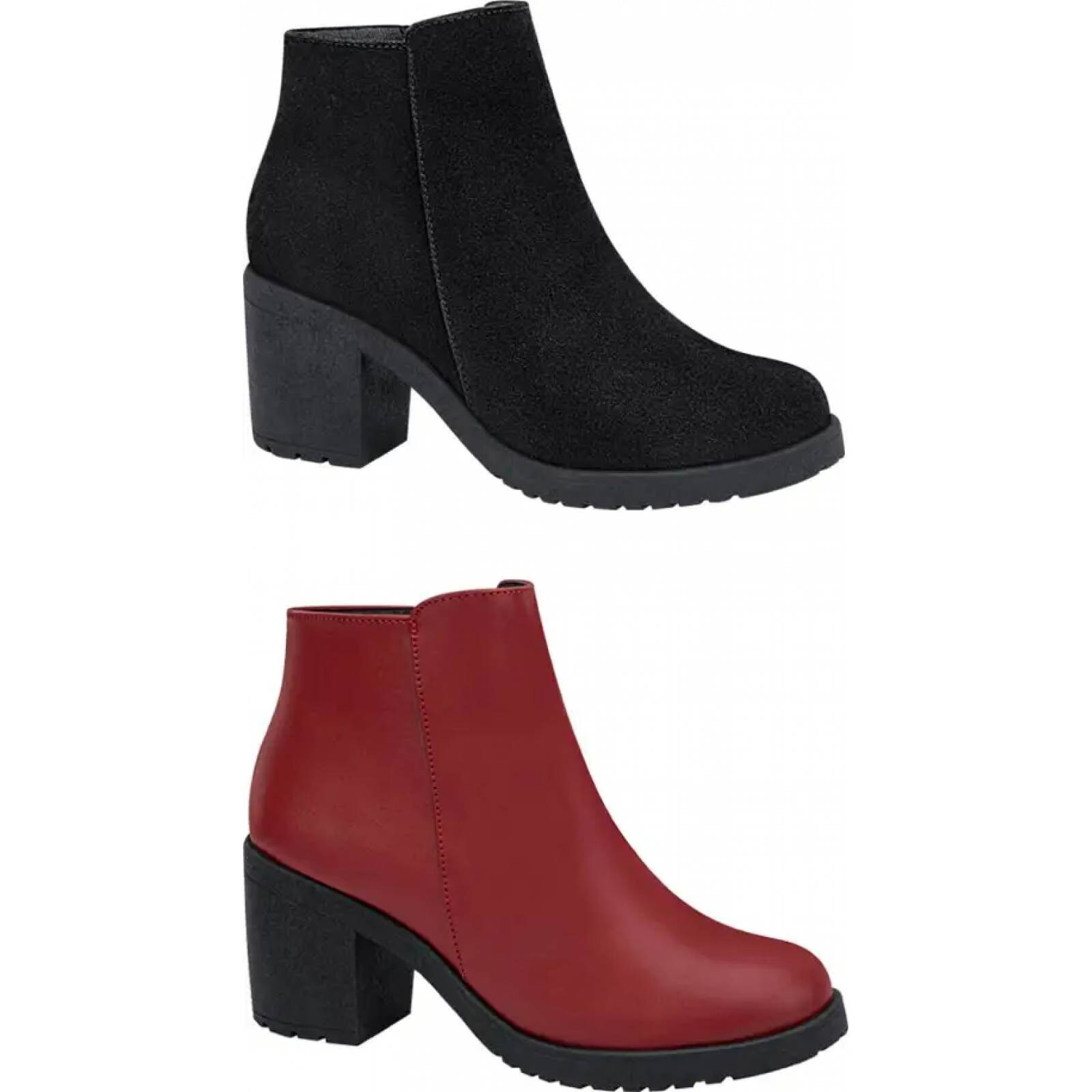 Kit 2 pares botines dama multicolor Vi Line modelo 8863