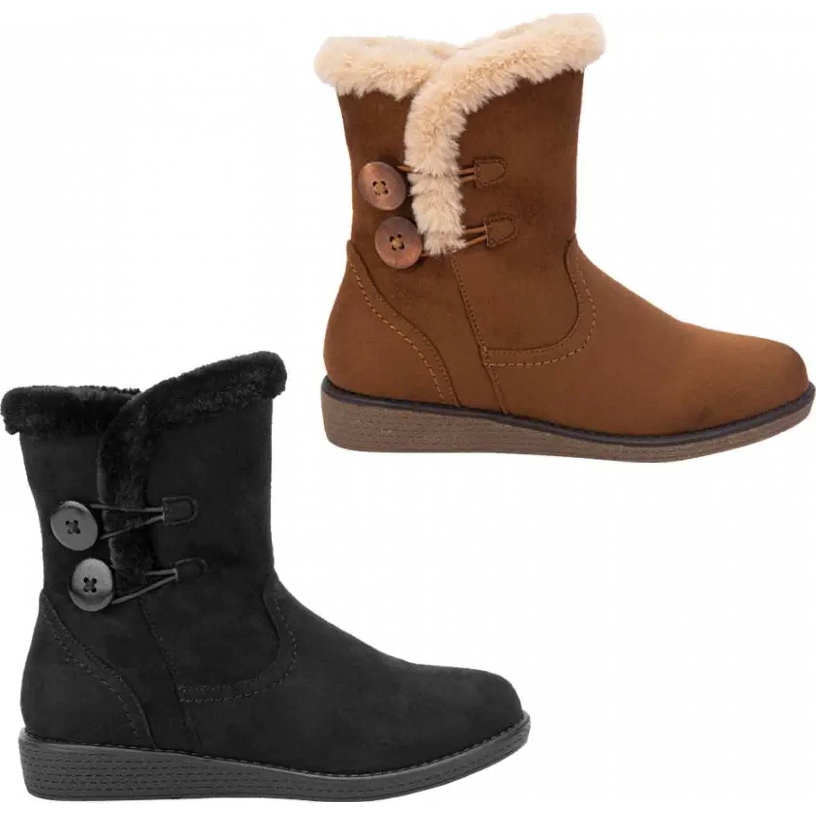 Kit 2 pares bota ugg dama multicolor Pink By Price Shoes modelo 6522
