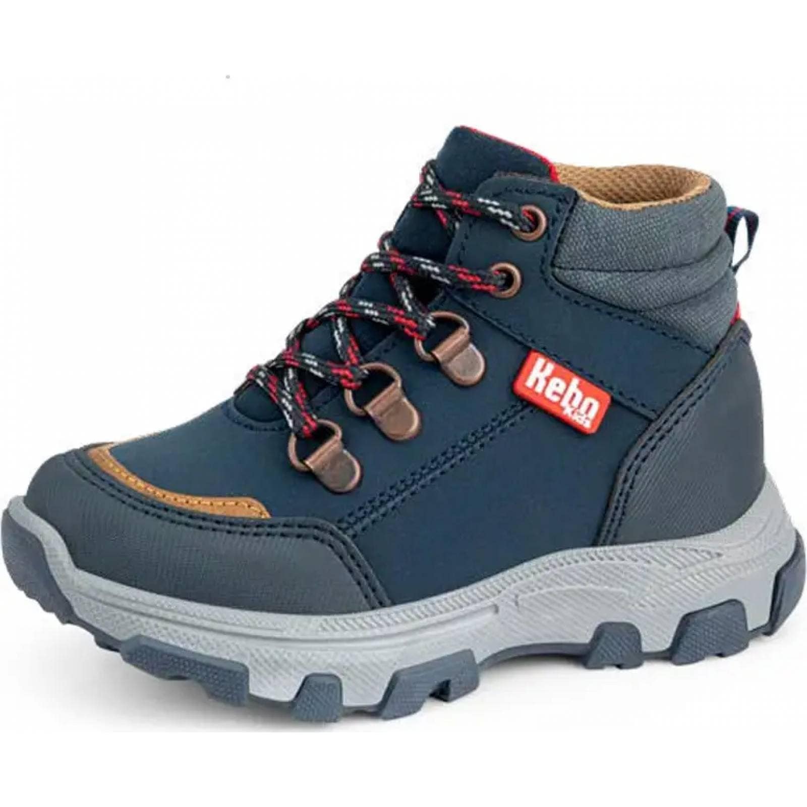 Bota hiker niño azul marino Kebo Kids modelo 2378