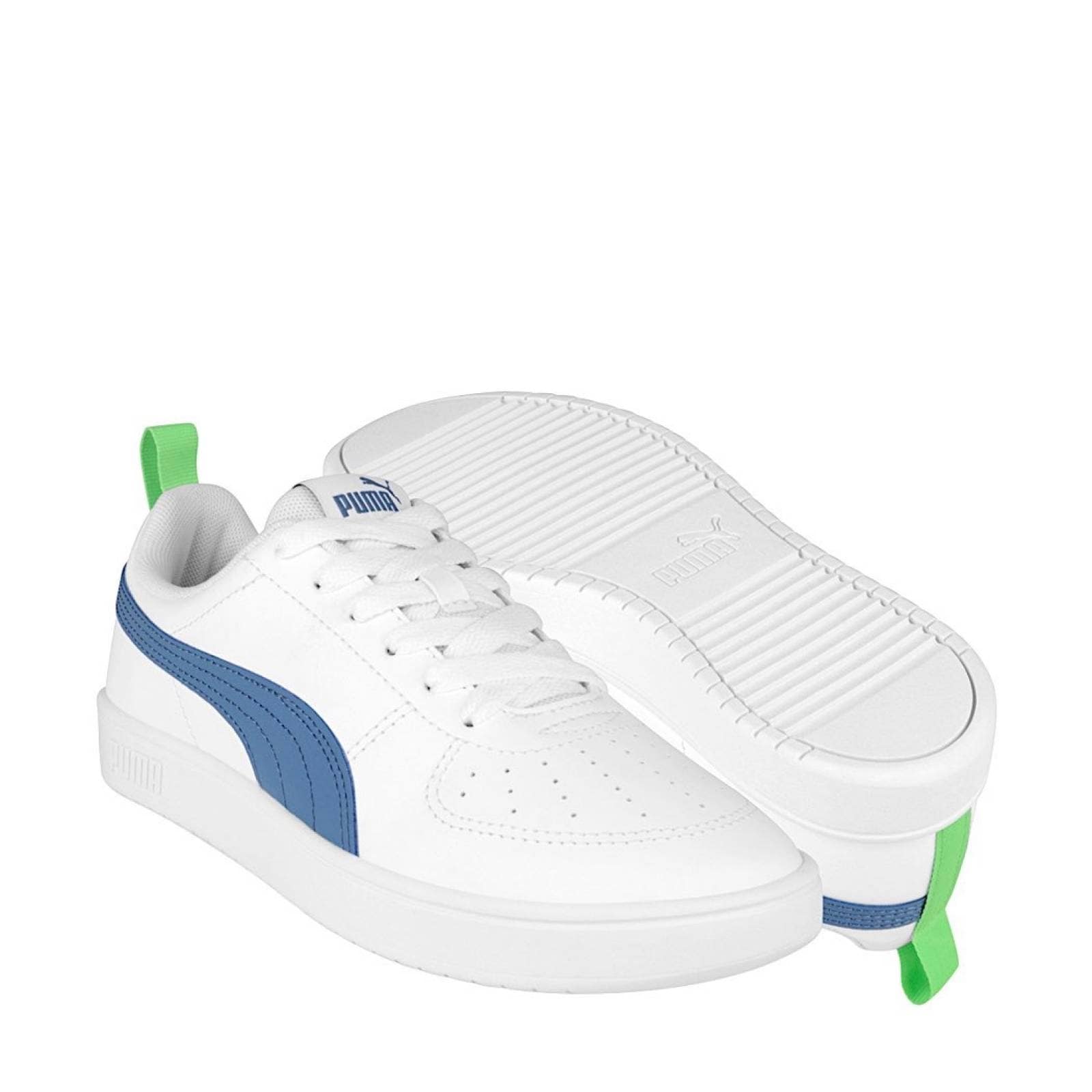 TENIS JOVEN PUMA RICKIE JR 38431114 SIMIPIEL BLANCO