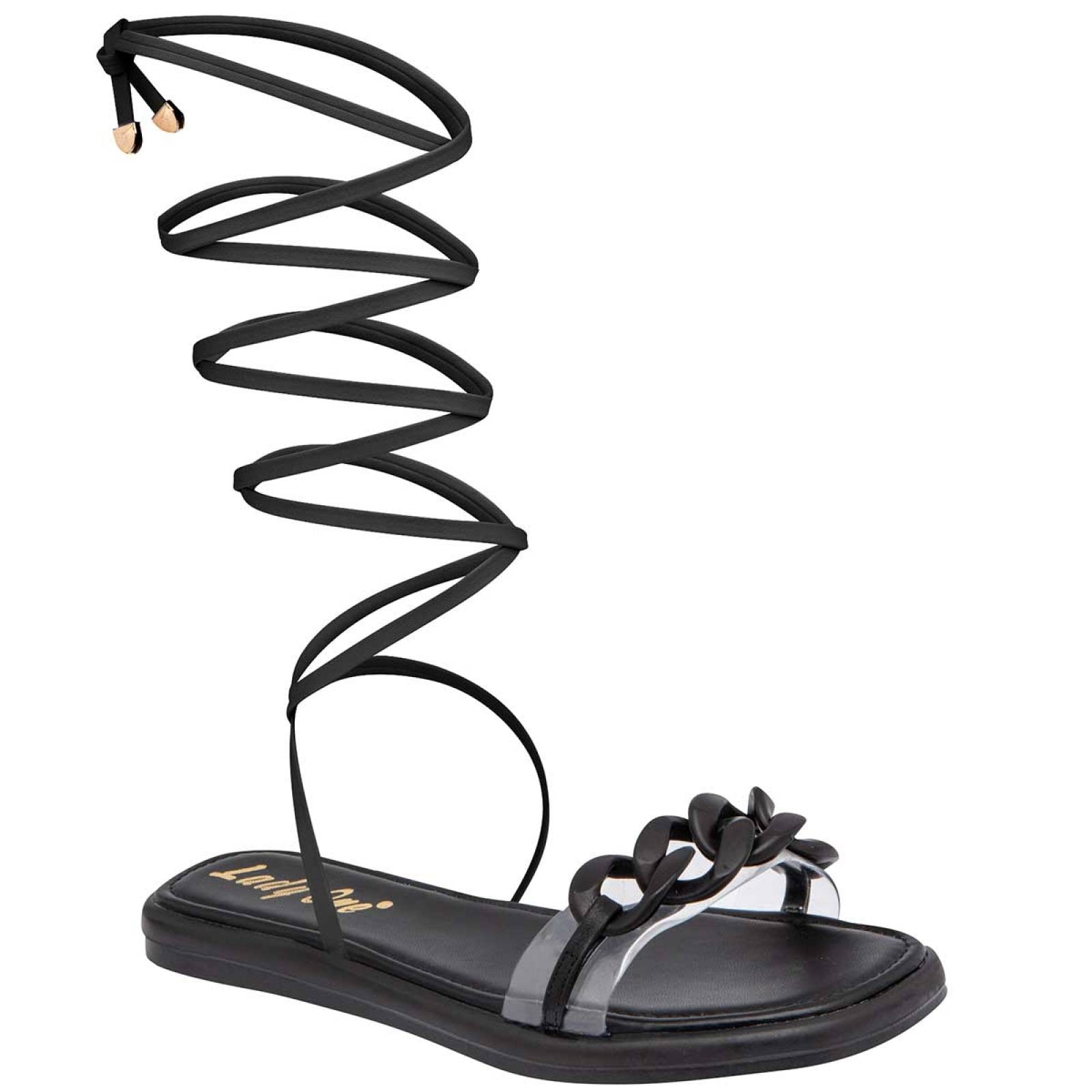 SANDALIA ROMANA de Lady one Para Mujer en Negro RH6000 T6