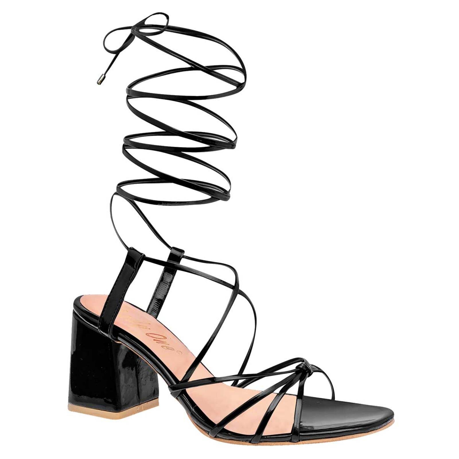 ZAPATILLA ROMANA de Lady one Para Mujer en Negro LI0131 T6