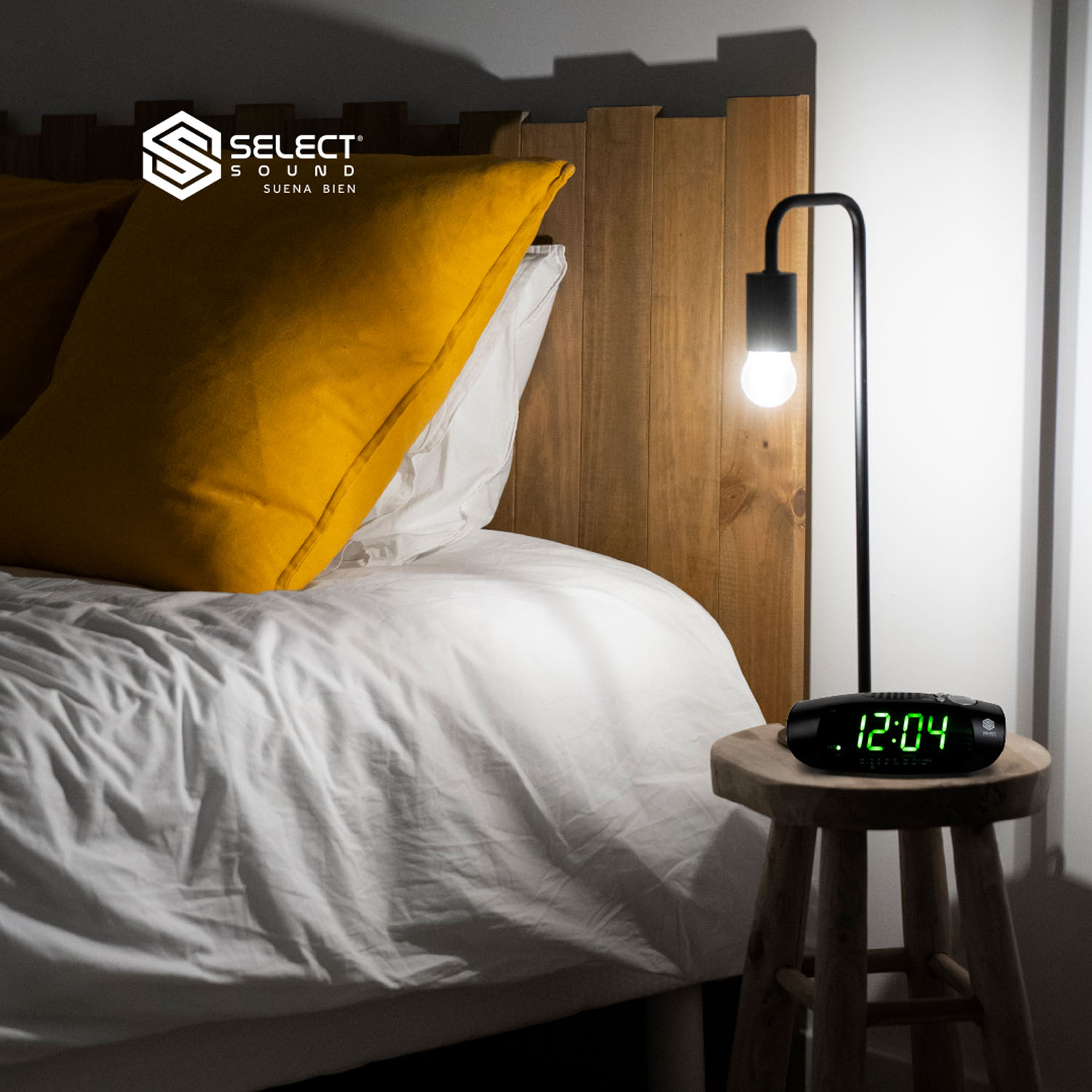 Select Sound Radio Reloj Despertador Con Radio Am/Fm, Entrada Auxiliar 4333