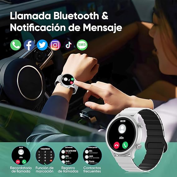 FreshFun 2024 Smartwatch Pulsera Deportiva Mujer Hombre Llamada ...