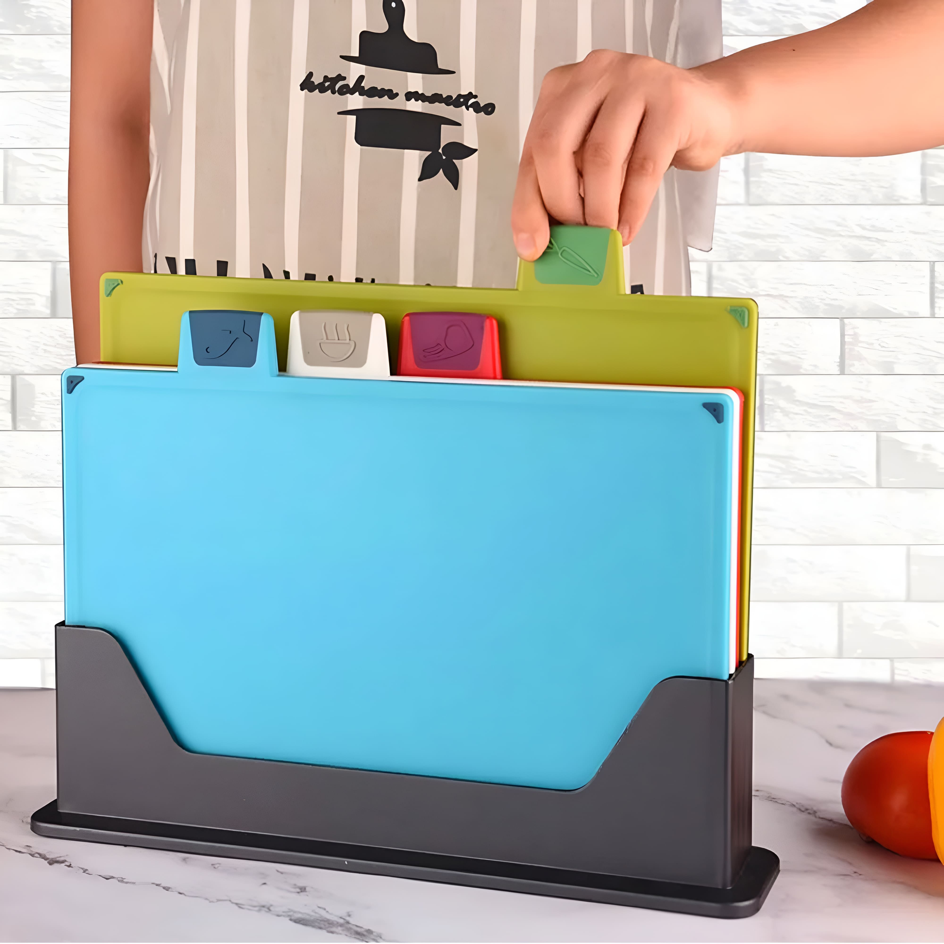 TABLAS PARA PICAR ALIMENTOS ECOMLAB COCINA 4 TABLAS CON BASE.