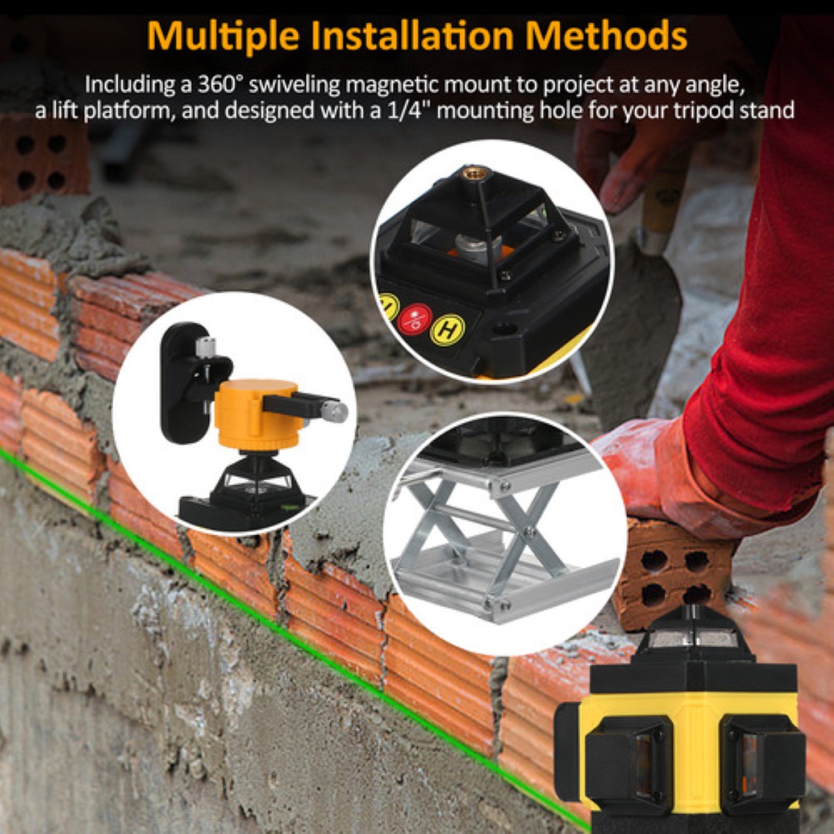 Nivel Láser Profesional Omnidireccional 4d Herramienta