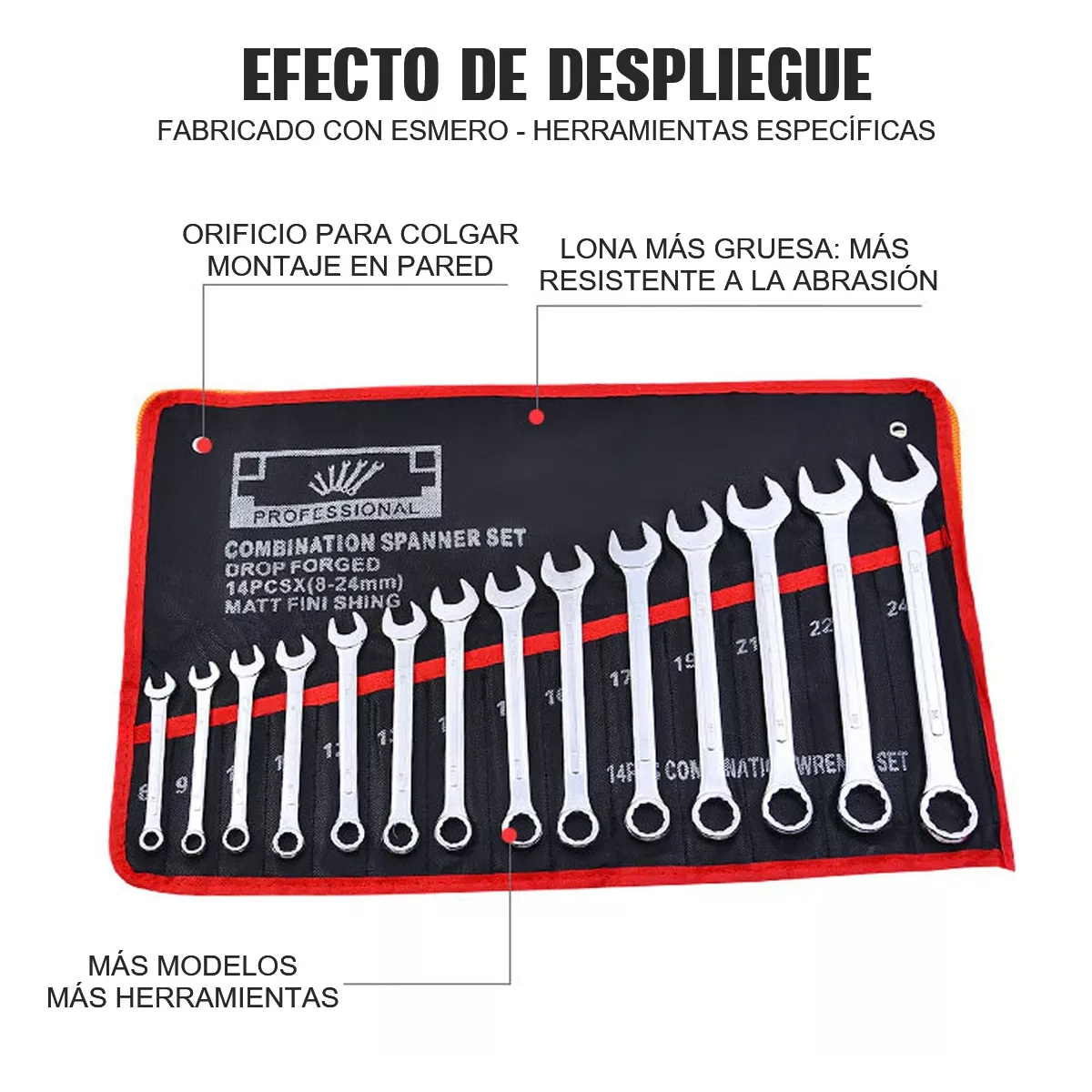 Juego De Llaves Combinadas Estandar 14pieza