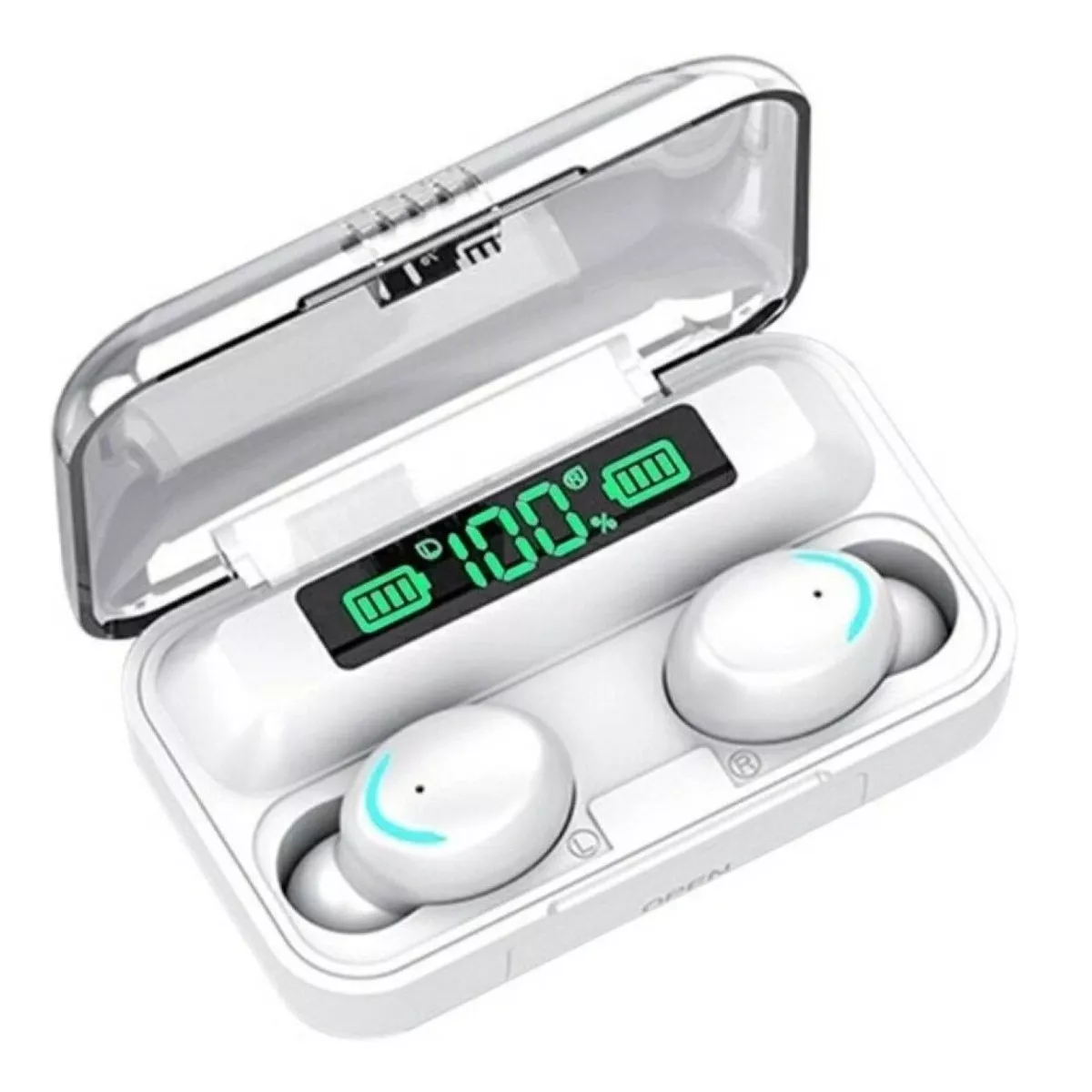 Audífonos in-ear gamer inalámbricos TWS F9-5 BTH-F9-5 Blanco.