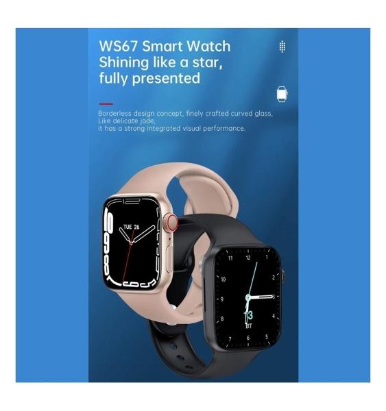 Smartwatch Inteligente Reloj Dama Fralugio Ws67 Full Touch Ips Hd