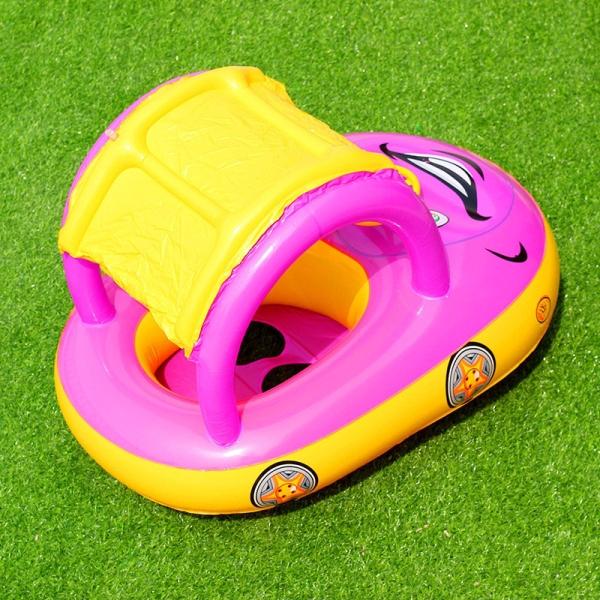 Inflable de Piscina para Niños Juguete de Alberca Flotador Vocho - Rosa