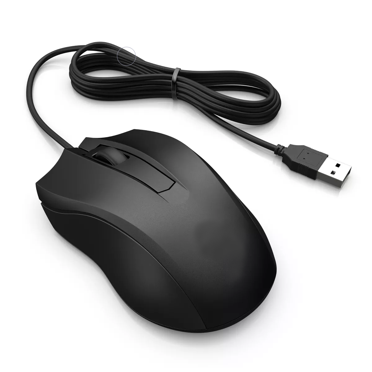 Mouse con Cable HP 100 Wired negro 6VY96AA.