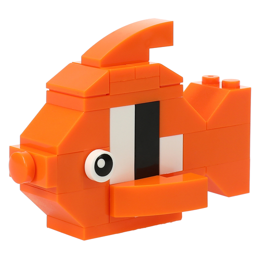 Bloques Figuras Animal Pez Payaso Blocks Set Construcción Regalo Niños