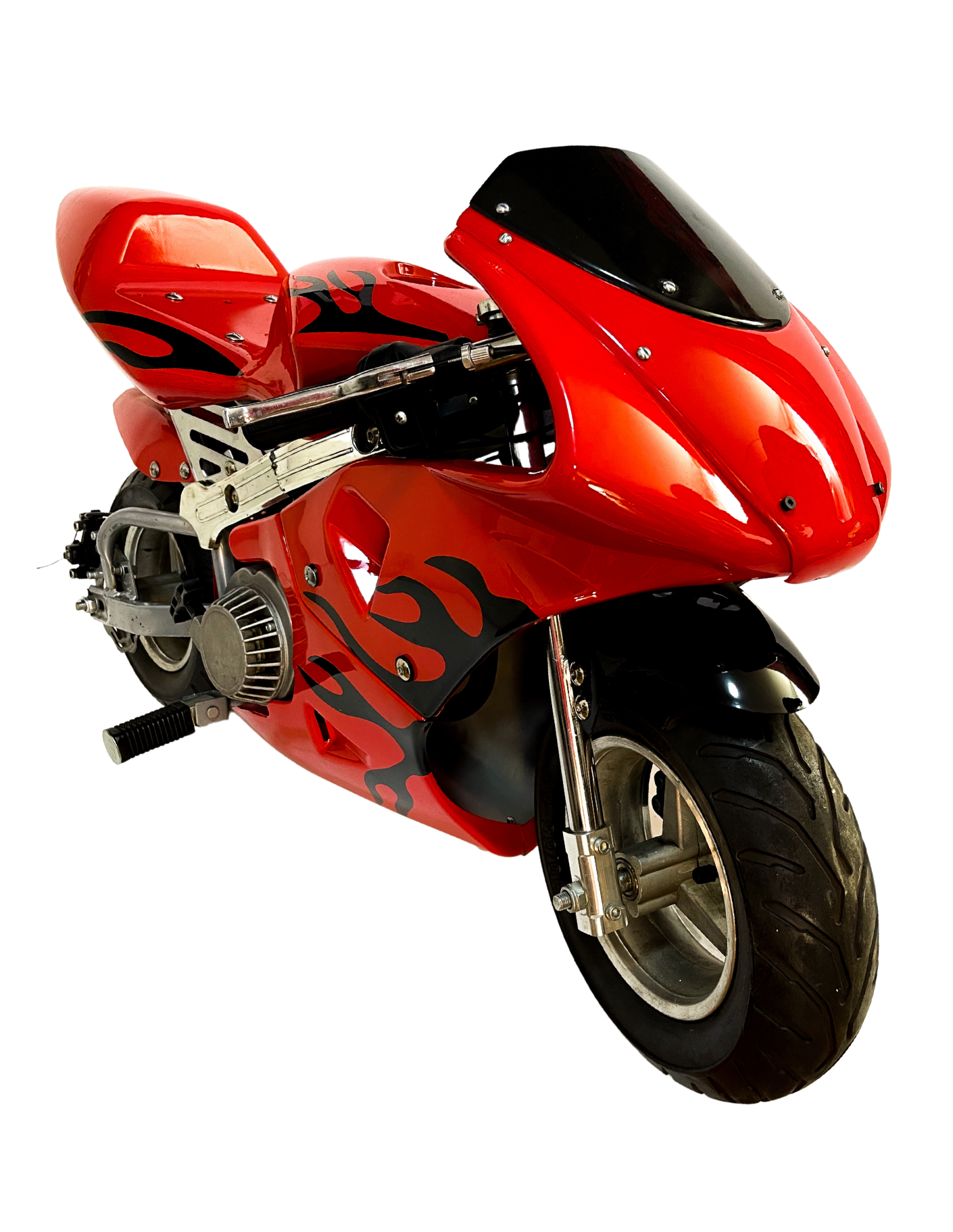 Motocicleta Infantil SHAHOMA PocketBike Deportiva 49cc Roja