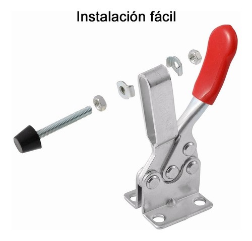 Toggle Clamp Palanca De Sujecion 90kg Uso Rudo Gh-201b 6 Pcs