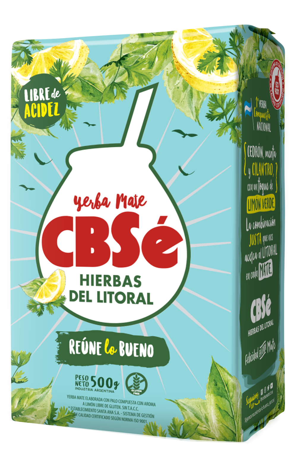 Yerba Mate CBSé Hierbas del Litoral 500 g.