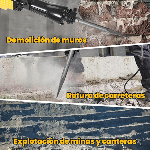 Martillo Demoledor 2800w Rompedor De Concreto 1800rpm 40j.